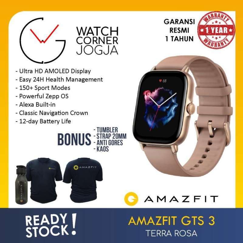 Jual Amazfit GTS 3 AMOLED ORIGINAL Smartwatch SpO2 GARANSI RESMI Waterproof di Seller Watch ...