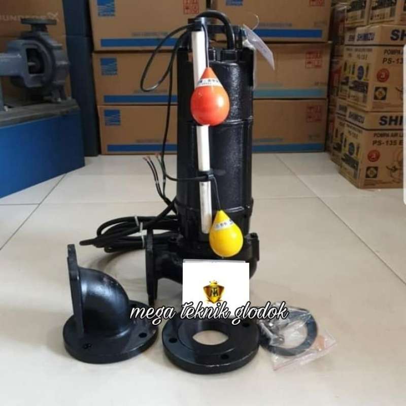 Jual Pompa Ebara 65 DVSA 52.2 D'Series Submersible Semi Vortex Sewage ...