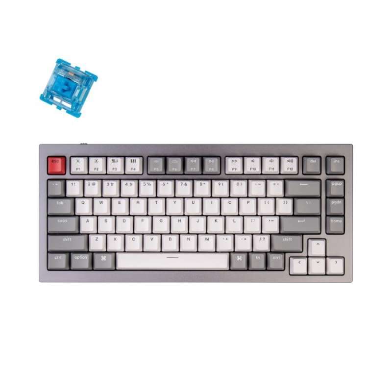 Promo Keychron Q1 QMK Custom Mechanical Keyboard FULLY ASSEMBLED - GREY ...
