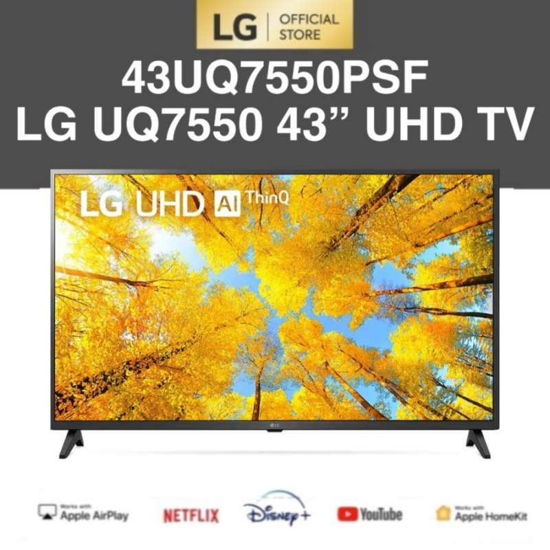 Promo LG 43UQ7550 43 INCH 4K UHD SMART TV AI ThinQ (NON ANDROID) DVB-T2 ...