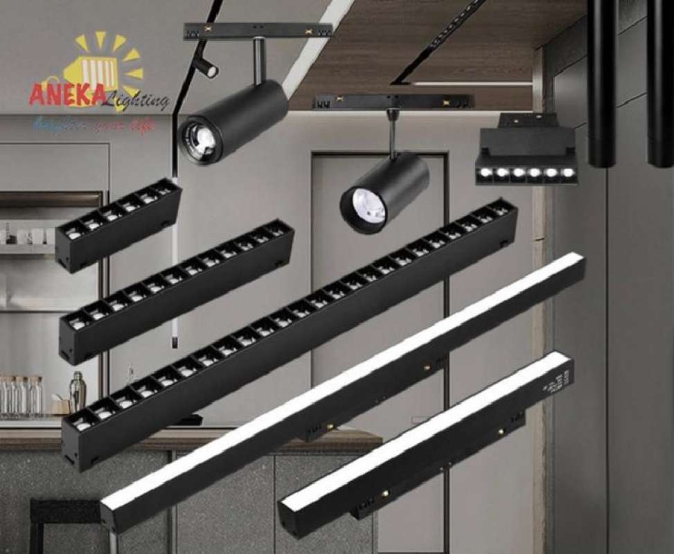 Jual Magnetic Track Lighting System - Linear Spotlight Led 6802 - 6w ...
