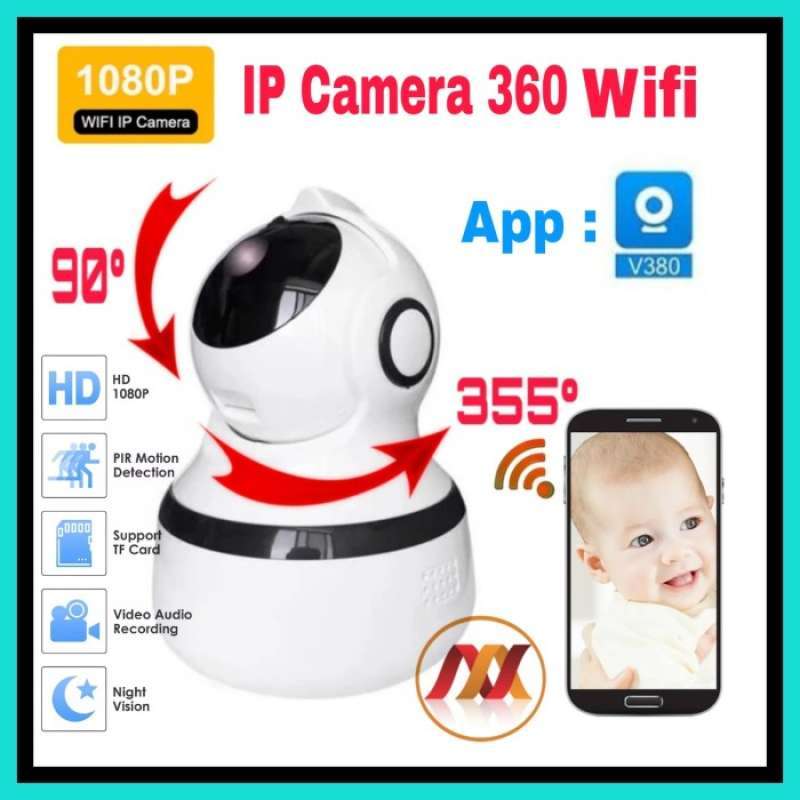 Jual Ip Camera 360 Smart Wifi Night Vision 1080p Kamera CCTV Q9 V380 di ...