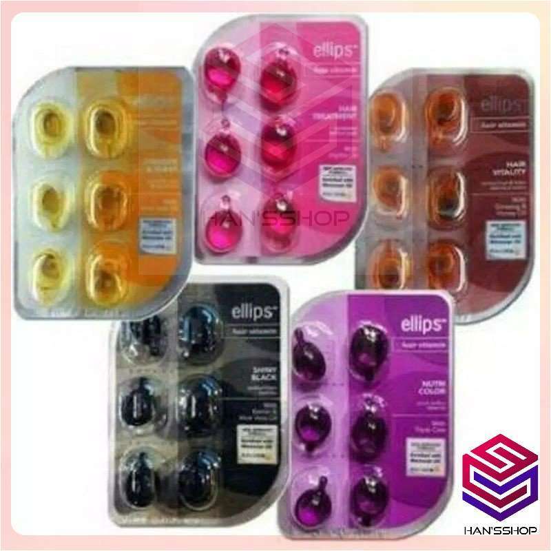 Jual ELLIPS Vitamin Rambut ISI 6 KAPSUL~ELIPS ORIGINAL 100 % - Coklat ...