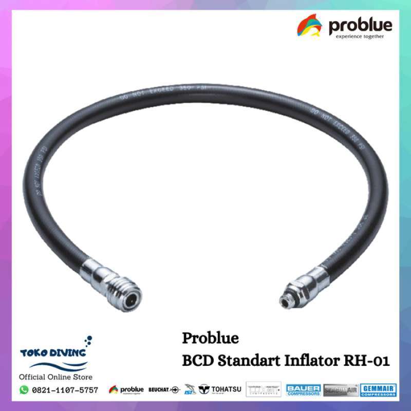 Jual BCD Standard Inflator Lower Pressure Hose Merk Problue RH-01 di Seller Jaya 01 - Wanajaya ...