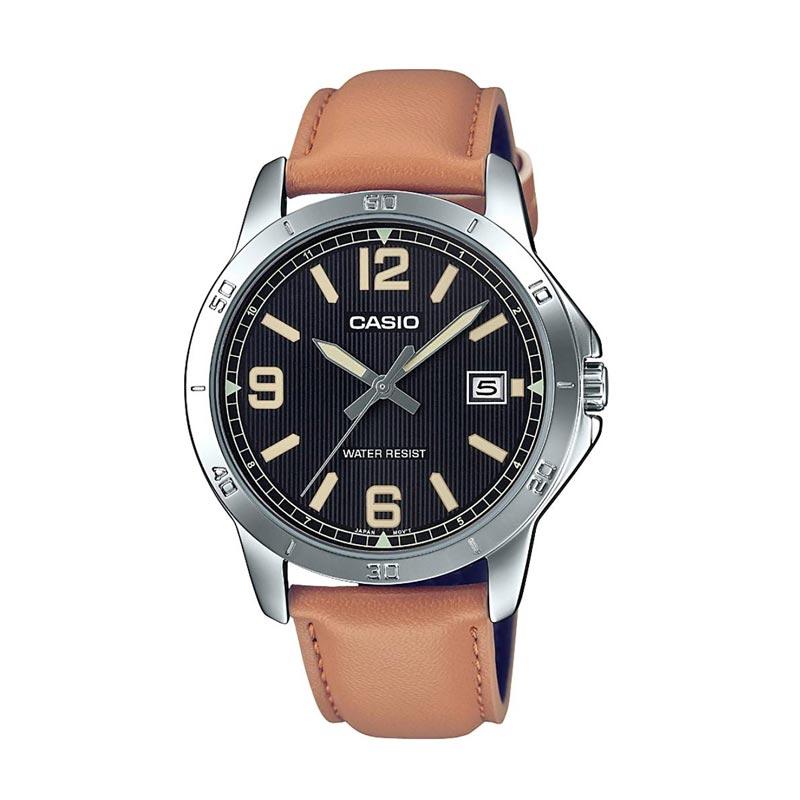 Promo Casio Tali Kulit Jam Tangan Pria [mtp-v004l] Diskon 35% Di Seller ...