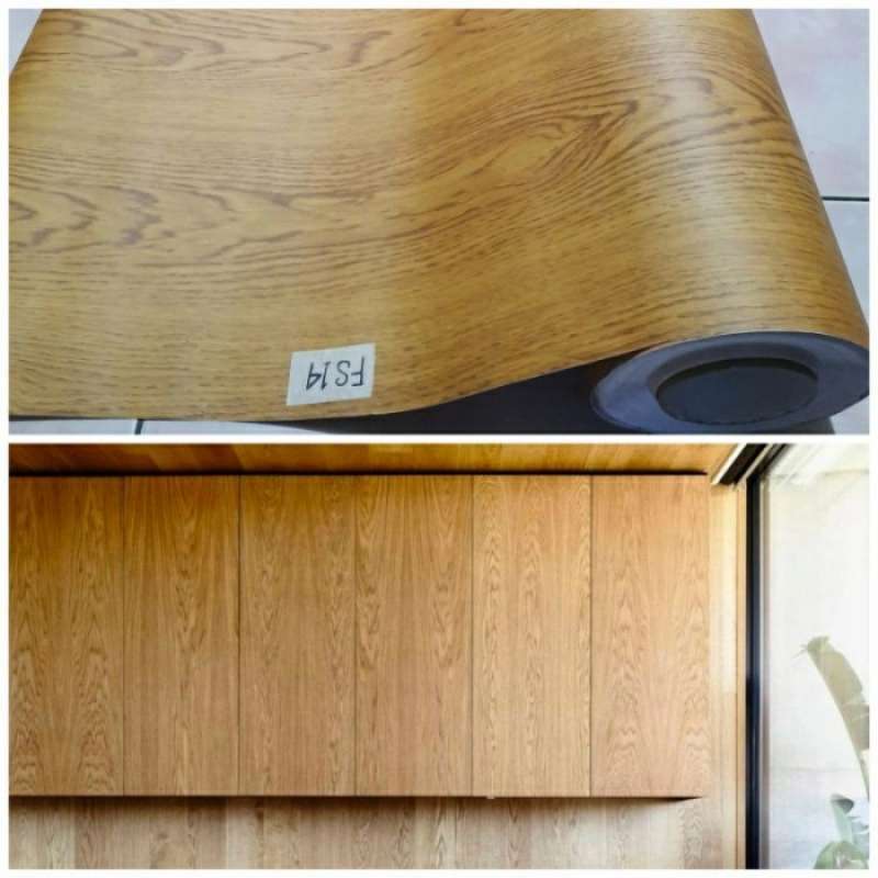 Promo wallpaper kayu jati plitur serat kayu muda/kayu elegan/kayu ...