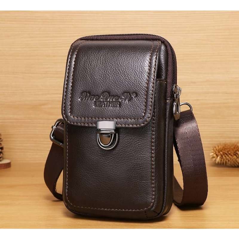 Jual Dompet Tas Hp Kartu dan Uang Pria Kulit Sapi Asli Mini Kecil 3 ...