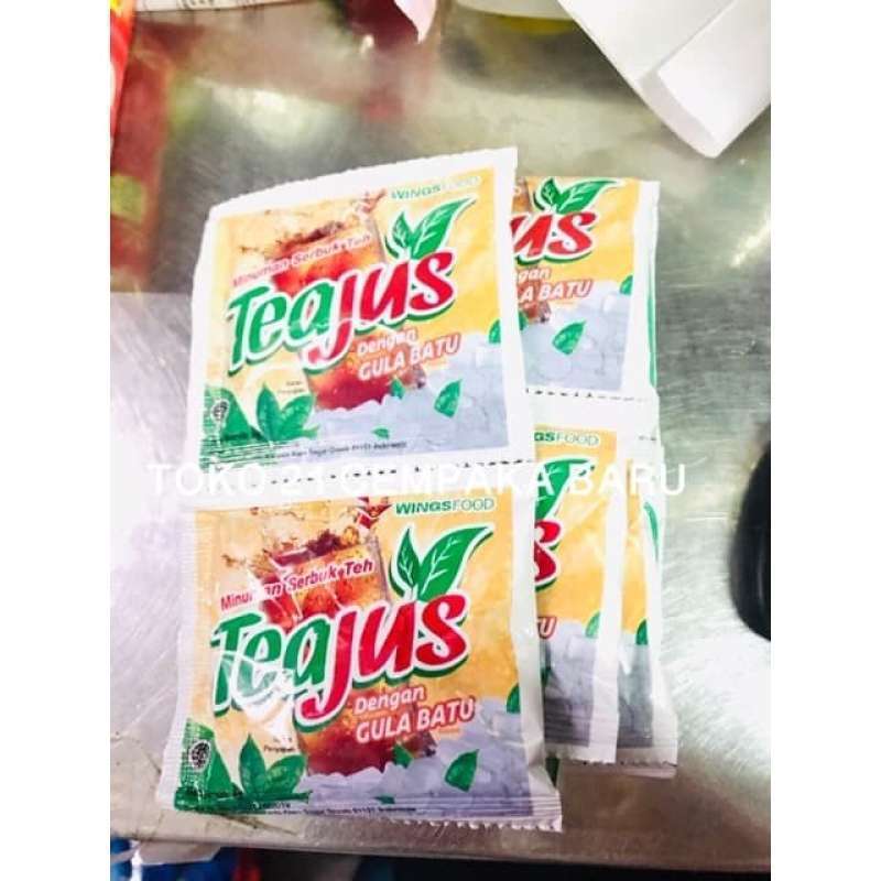 Jual TeaJus Rasa GULA BATU 1 renceng isi 10 sachet |Teh Tea jus Manis ...