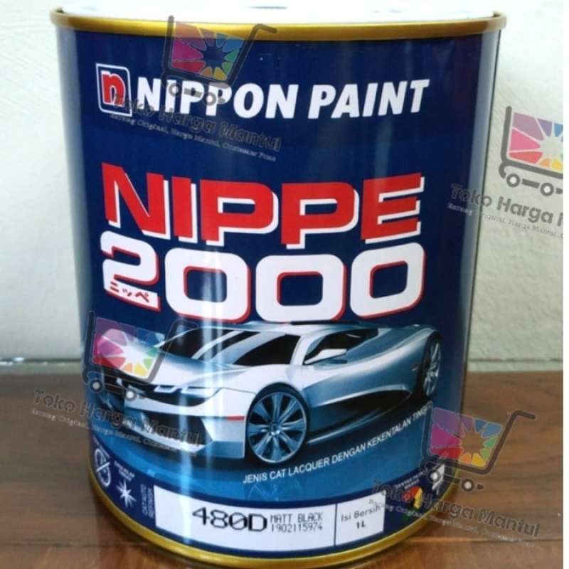 Promo Cat Duco Nippe 2000 Nippon paint 1L Matt Black ( Hitam Doff ...