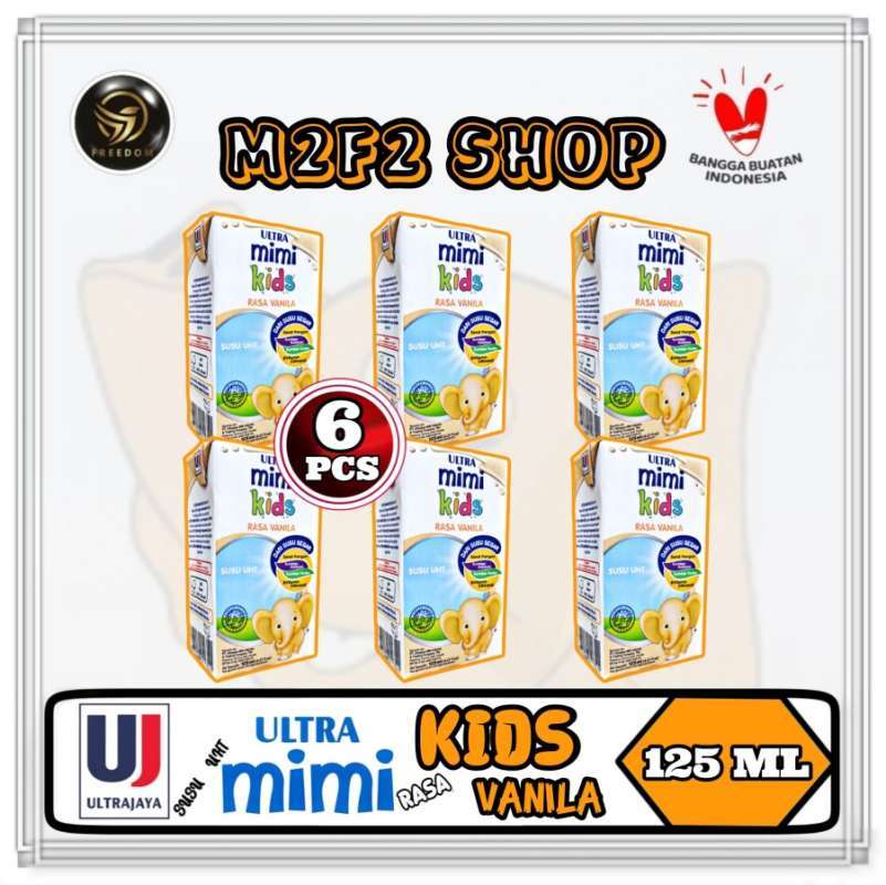 Promo Susu Ultra Mimi Kids Kotak UHT Rasa Vanila | Vanilla - 125 ml ...