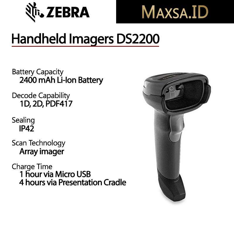 Jual Zebra DS2200 Series Handheld Imagers Barcode Scanner di Seller ...