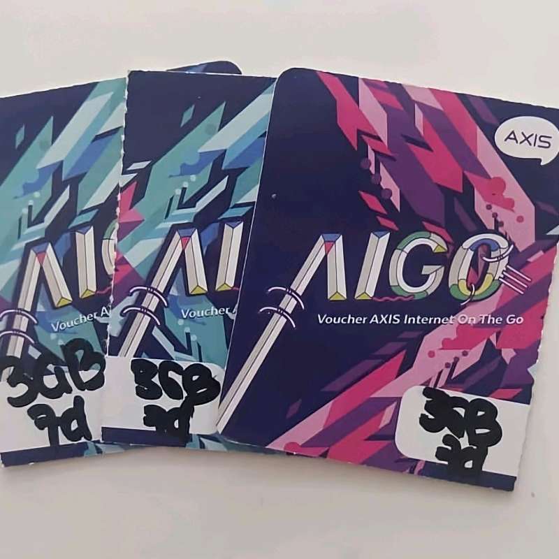 Jual VOUCHER AXIS AIGO MINI 3GB 7 HARI di Seller Ebeckham store ...