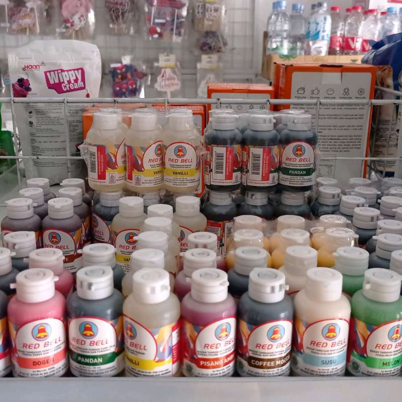 Jual RED BELL Pasta Perasa dan Pewarna Makanan All Varian botol Berat ...
