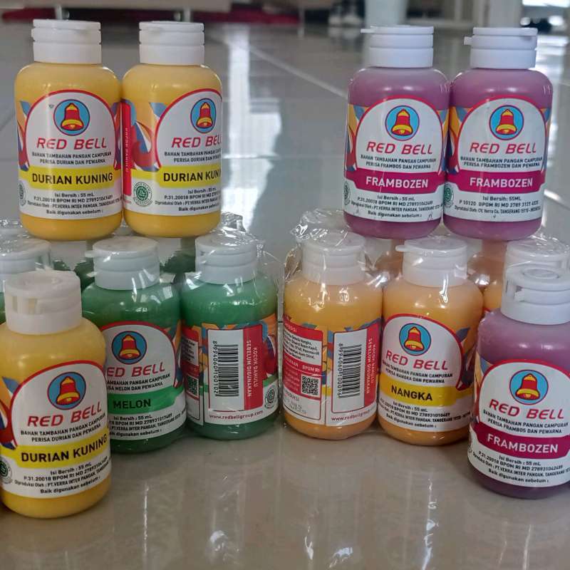 Jual Red Bell Pasta Perasa Dan Pewarna Makanan All Varian Botol Berat ...