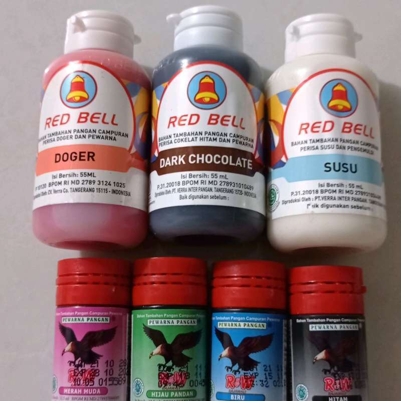 Jual Red Bell Pasta Perasa Dan Pewarna Makanan All Varian Botol Berat ...