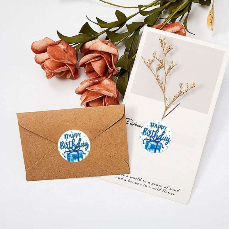 Jual Stiker Label Ucapan Happy Birthday Utk Kado/Souvenir/Undangan ...