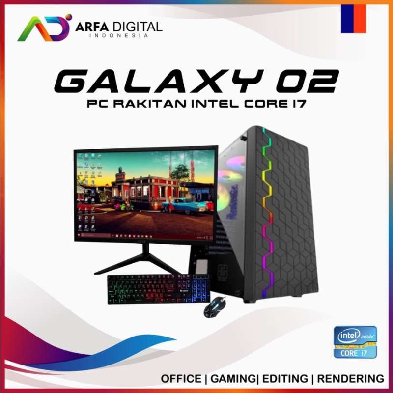 Jual Pc Rakitan Lengkap I7 Cpu Core I7 Ddr 8gb Vga Gt 1030 2gb Led 19 | Gl02 Di Seller Arfa ...