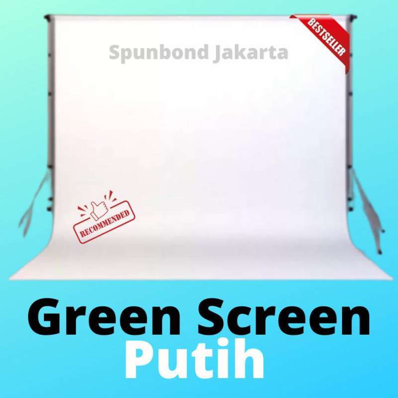 Jual 2 meter Kain Background putih 75 gsm kain furing kain spunbond di ...