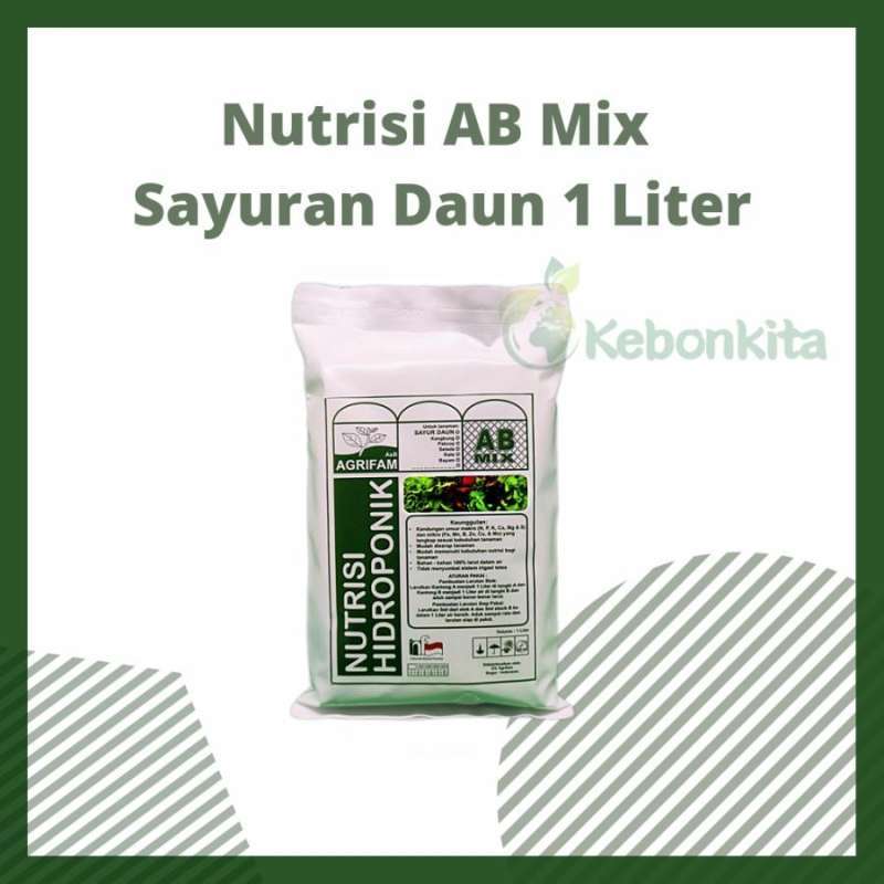Jual Nutrisi Ab Mix Sayuran Daun Pekatan 1 Liter Di Seller Kebonkita ...