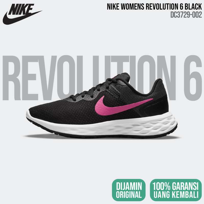 Jual Nike Revolution 6 [DC3729-002] Black Womens Original BNIB - Sepatu ...