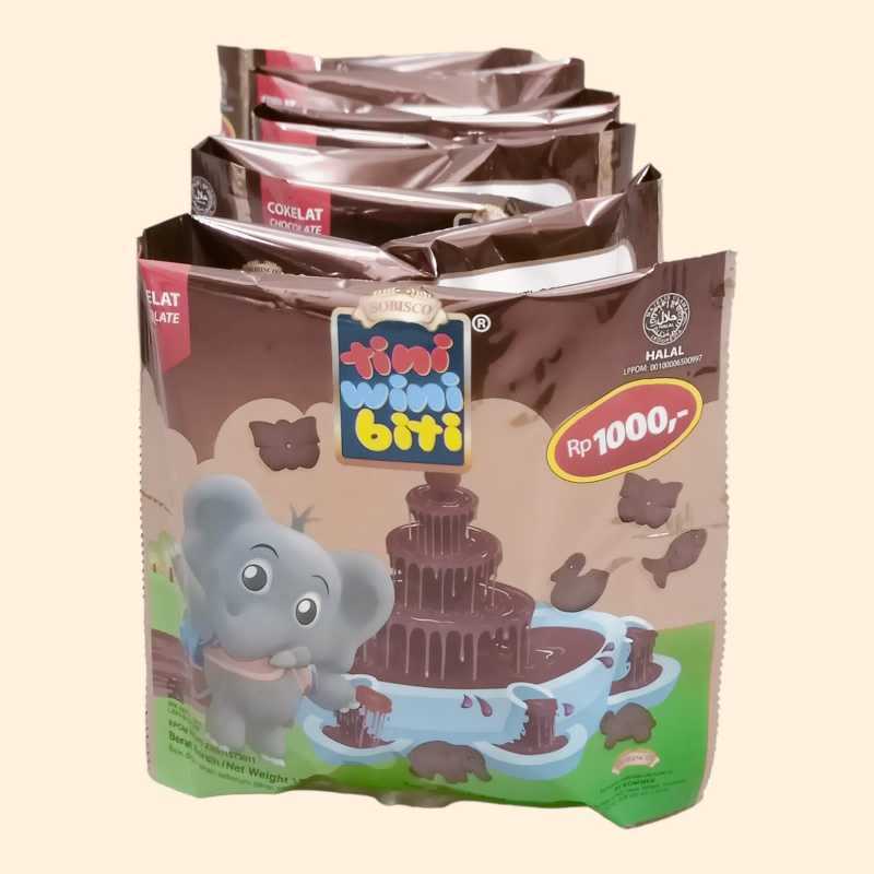 Jual TINI WINI BITI RASA COKLAT SNACK BISKUIT 18gr [10 pcs/renceng] di ...