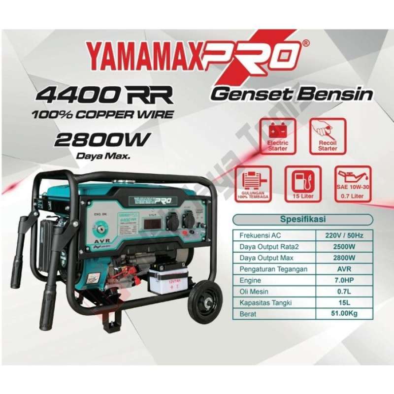 Jual Yamamax Pro 4400 Rr Genset 2800 Watt - Generator Set Bensin 4 Tak ...
