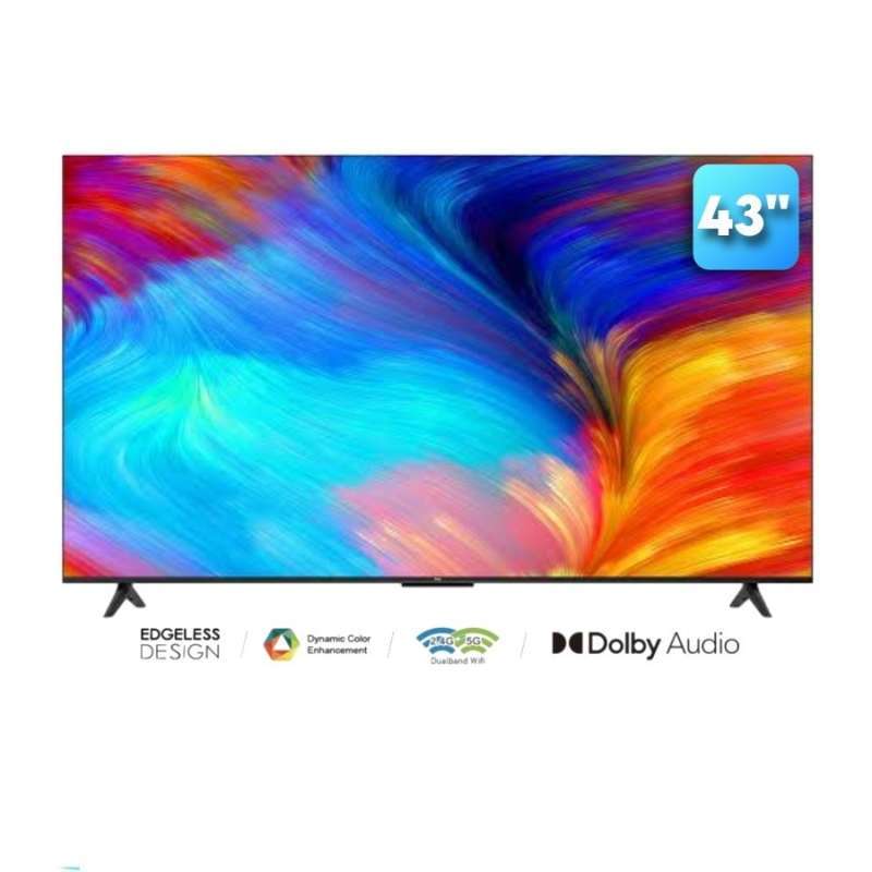 Jual Tcl 43p635 Smart Tv 43 43 Inch Android 11.0 Google Tv 4k Uhd Hdr ...