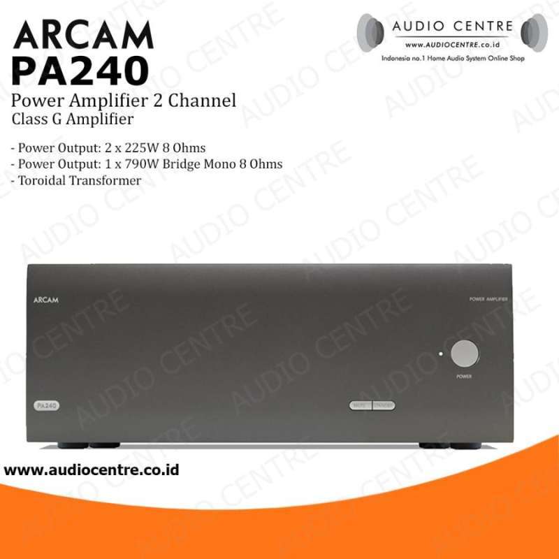 Jual Arcam Pa240 Pa 240 Power Amplifier 2 Channel Class G Amplifier Di ...