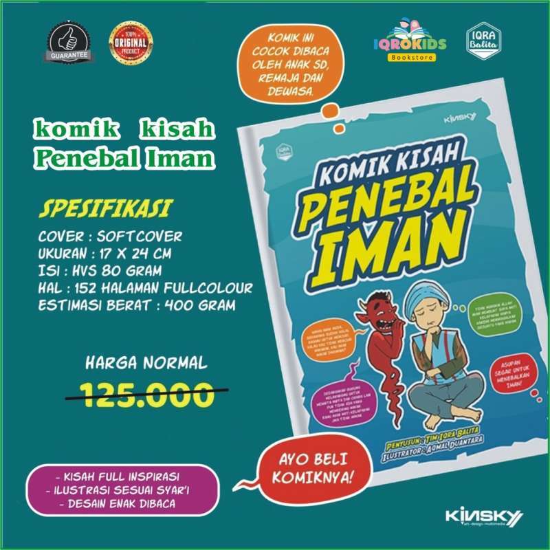 Promo Komik Islami Kisah Penebal Iman Buku Bacaan anak semua umur ...
