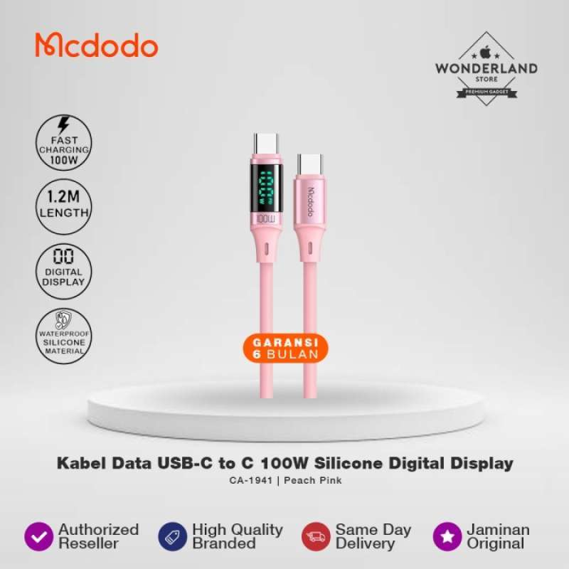 Jual Mcdodo Kabel USB-C to USB-C Digital Display Super Fast Charge PD 100W di Seller Wonderland ...
