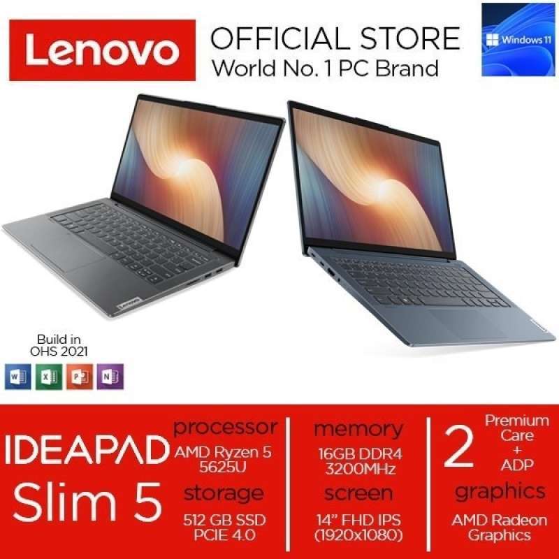 Jual Laptop Lenovo Ideapad Slim 5 Ryzen 5 5625U 512GB SSD 16GB Win11 ...