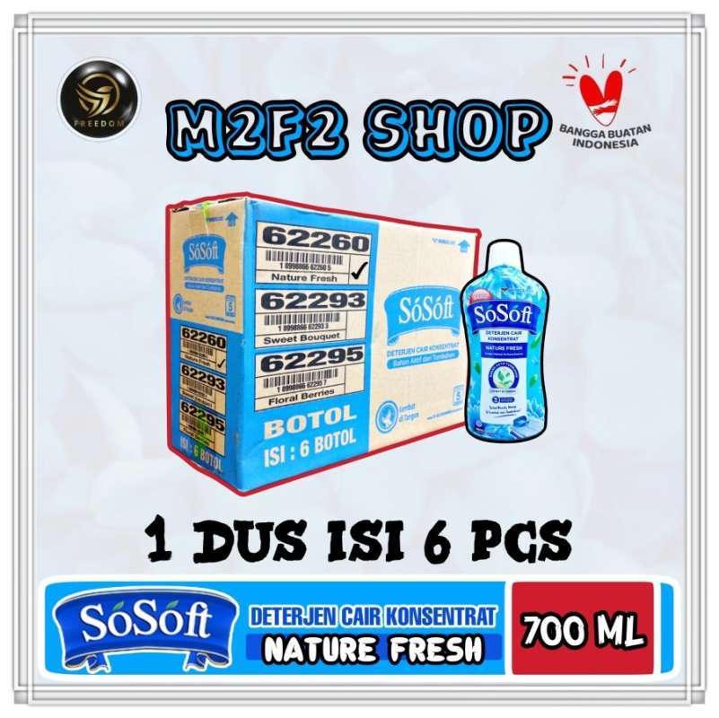 Promo Sosoft | So Soft Deterjen Cair Konsentrat Nature Fresh Botol ...