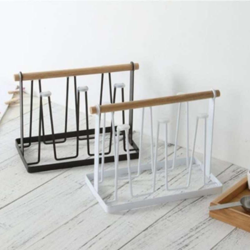 Promo Rak Gelas Gantung Rak Dapur Tempat Gelas Minimalis Untuk 6 Gelas ...