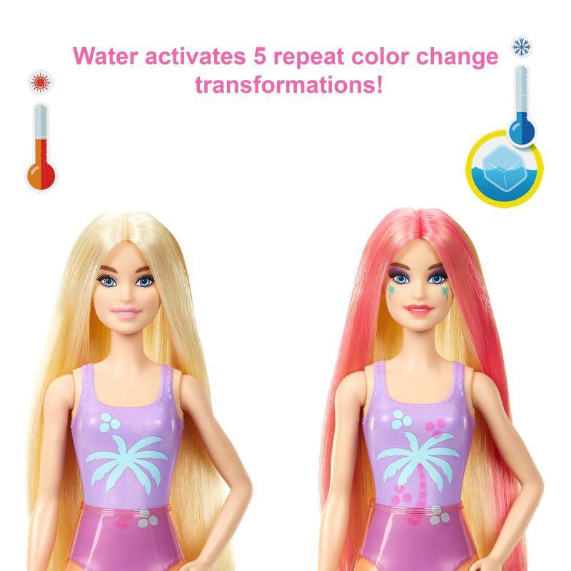 Promo Barbie Color Reveal Doll, Sunshine And Sprinkles Series With 7 ...