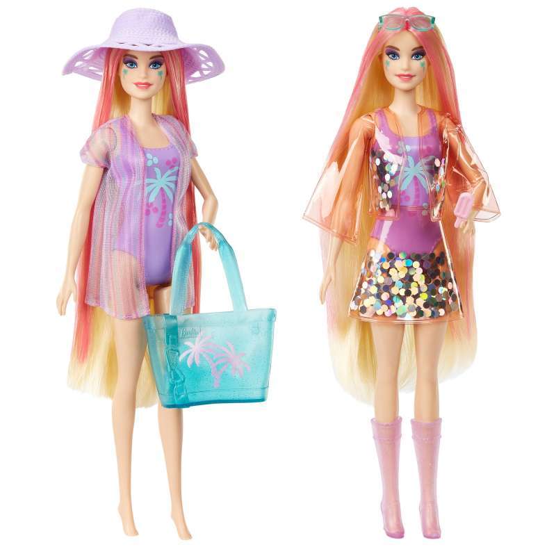 Promo Barbie Color Reveal Doll, Sunshine And Sprinkles Series With 7 ...