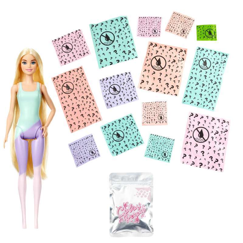 Promo Barbie Color Reveal Doll, Sunshine And Sprinkles Series With 7 ...