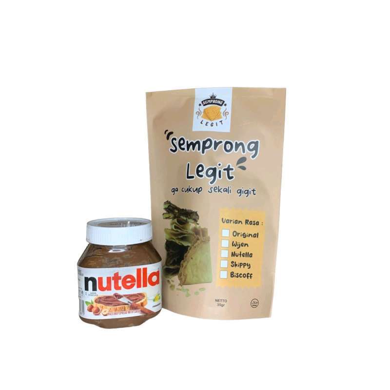 Jual SEMPRONG LEGIT NUTELLA POUCH 35gr RENYAH DAN ENAK di Seller ...
