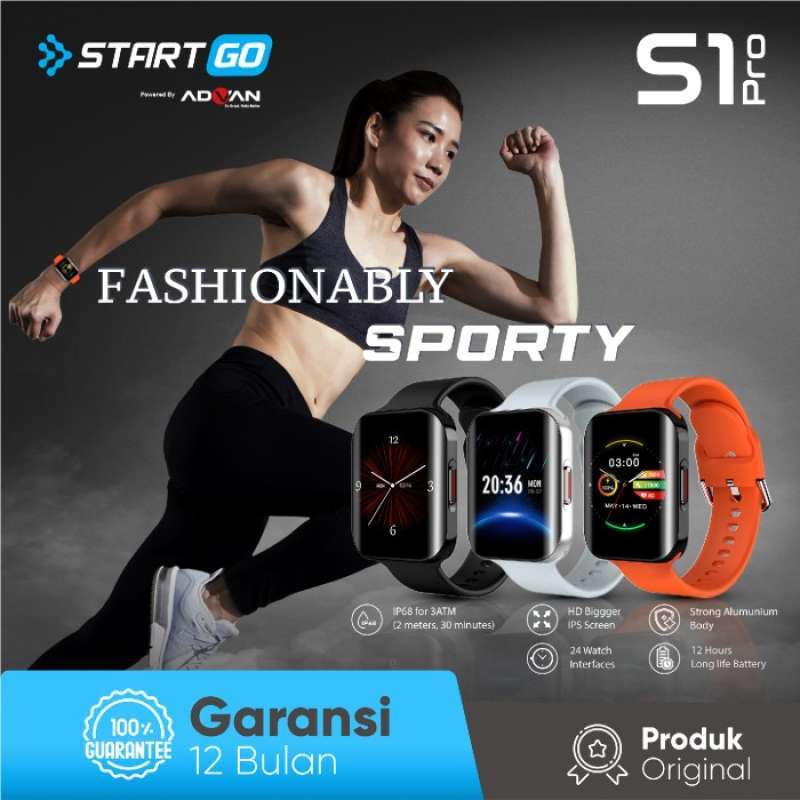 Jual Startgo S1 Pro Smartwatch Digital Smart Watch Jam - Black Di Seller New Vision - Pondok ...