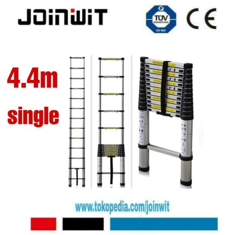 Jual Tangga Lipat Aluminium Teleskopik 4 4m Single Telescopic Ladder 4