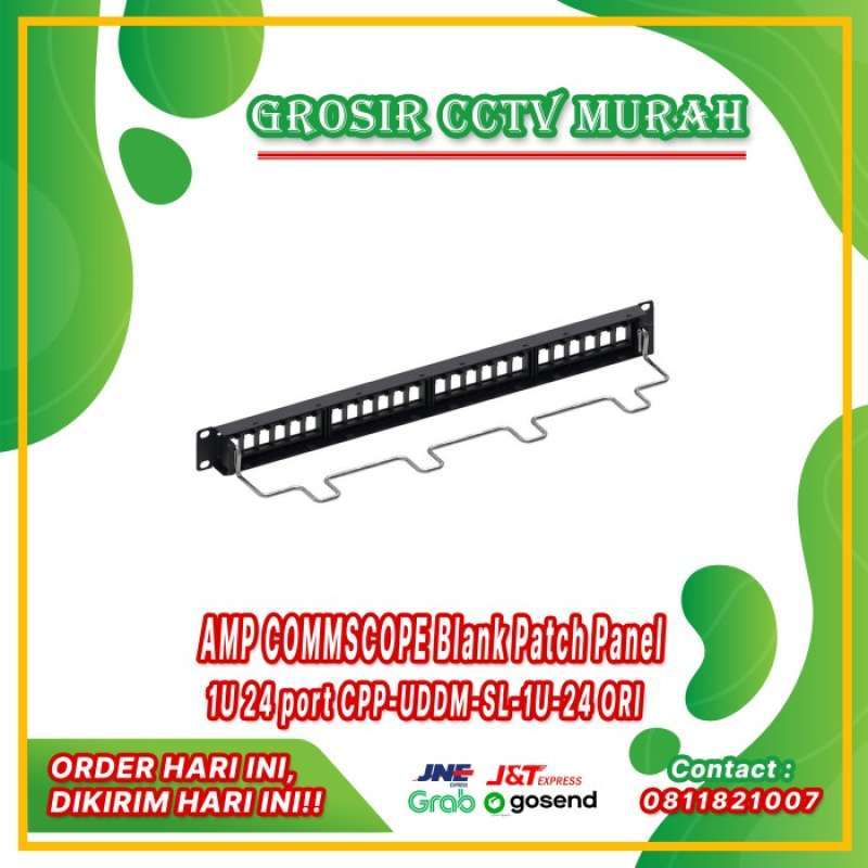 Jual AMP COMMSCOPE Blank Patch Panel 1U 24 port CPP-UDDM-SL-1U-24 ORI ...