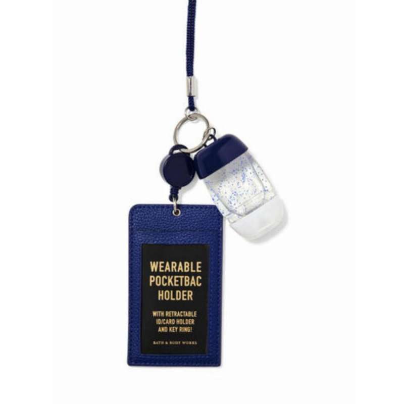 Jual Bath Body Works Pocketbac Hand Sanitizer Holder Wearable Navy Id ...