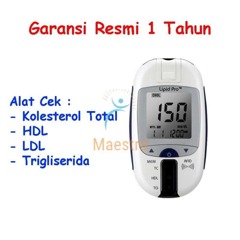 Promo Lipid Pro Alat Tes Cek Kolesterol Total HDL LDL Trigliserida ...
