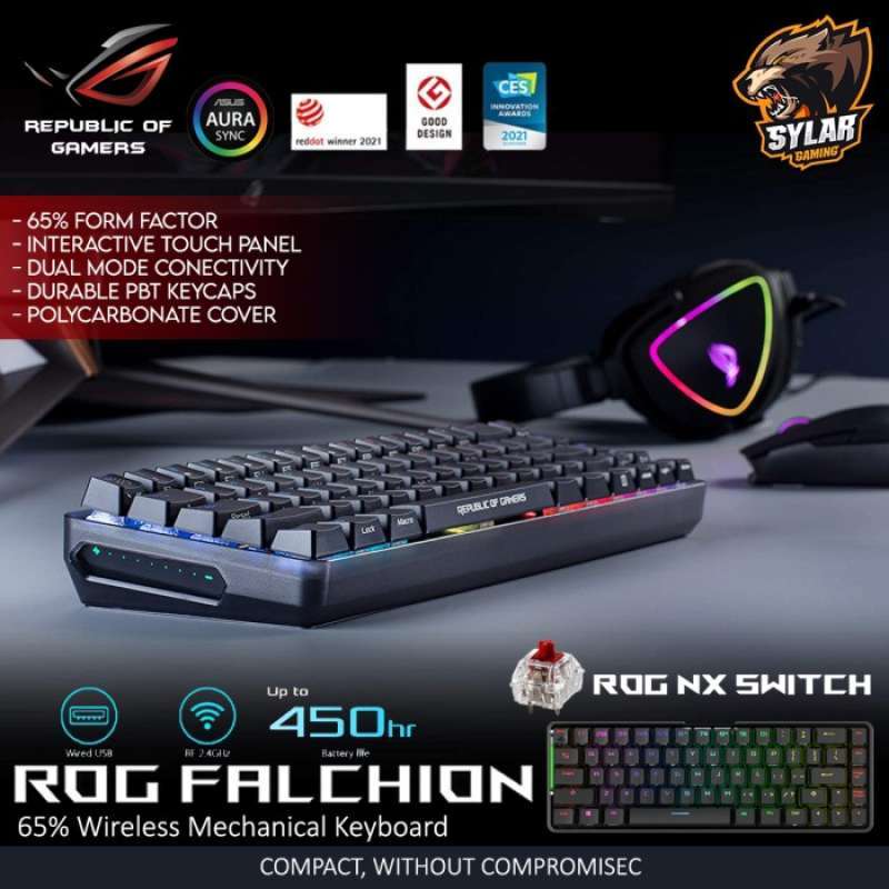 Promo no brand Asus ROG Falchion Wireless Mechanical Gaming Keyboard ...