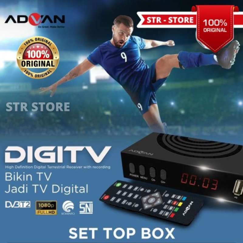 Promo ADVAN SET TOB BOX DV3T2 ADVAN STB BOX TV DIGITAL ORIGINAL ...