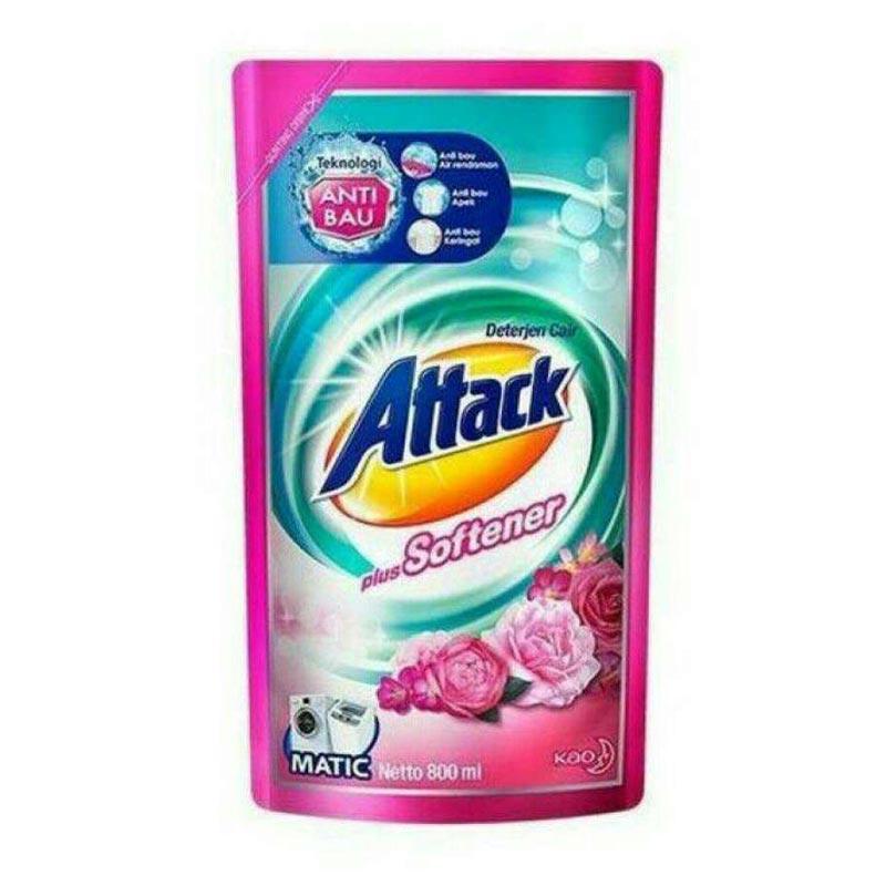 Jual Attack Plus Softener Matic Detergen Cair [800 Ml] Di Seller ...