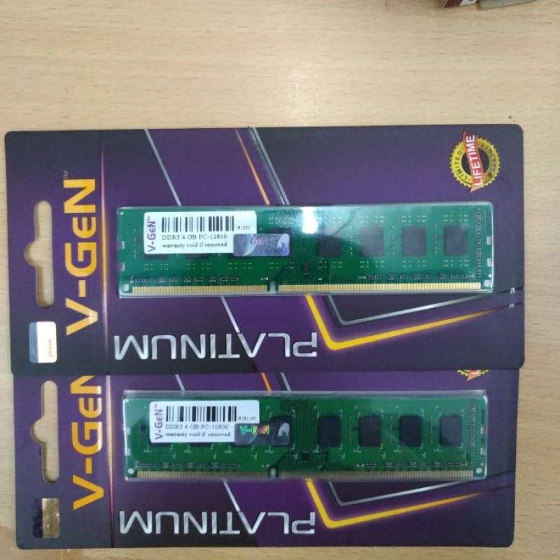 Jual V-GEN Memory RAM DDR3 4GB PC 10600 / PC 12800 Original For PC di ...