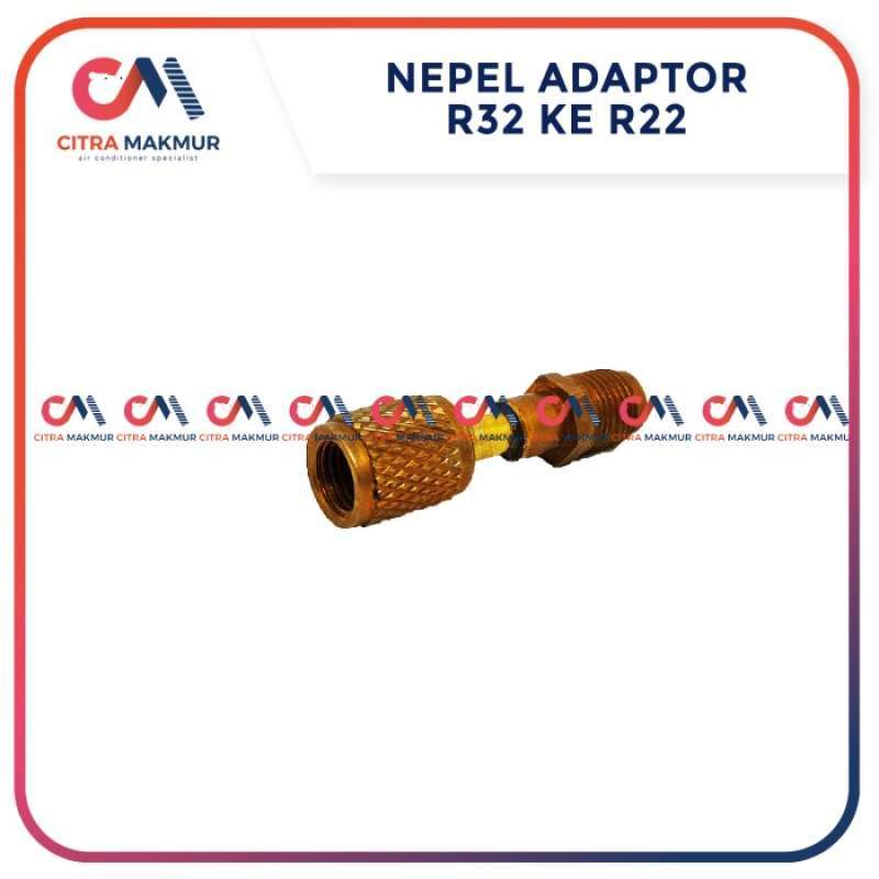 Promo Adaptor Nepel R410 R22 Konektor Connector Freon Refrigrant R 32 R ...