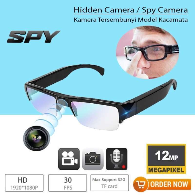 Jual Spy Camera Eyeglasses 12Mp HD1080P - Hidden Camera - Kamera ...