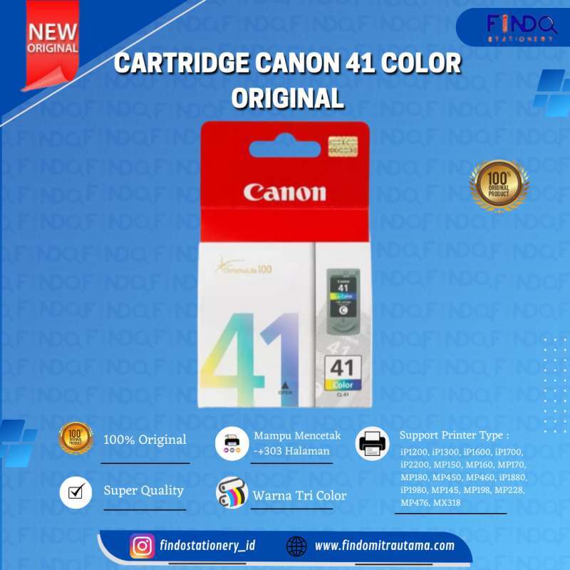 Jual Canon CL41 Original Ink Cartridge Color - Tinta Canon 41 di Seller ...