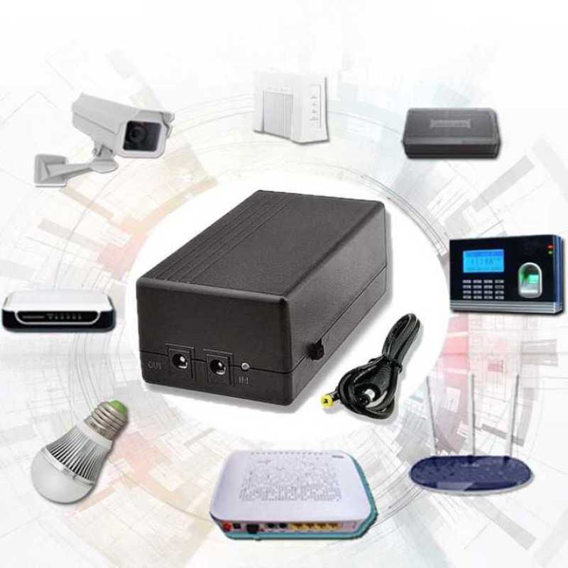 Jual Portable Smart UPS Mini Power Supply for Router CCTV 5V 2A 22.2 Wh ...